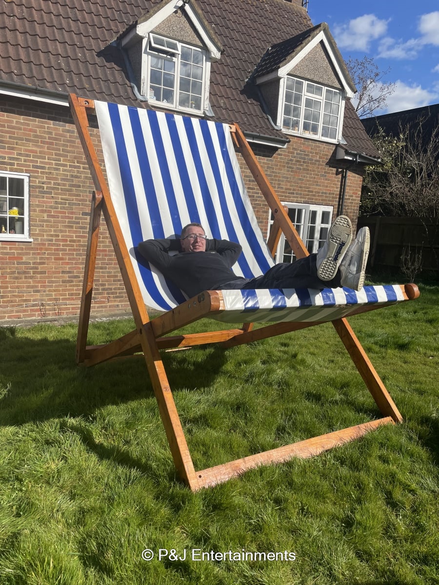 Giant Deck Chairs | Beach Chairs | Traditional Deck Chair Hire | Essex